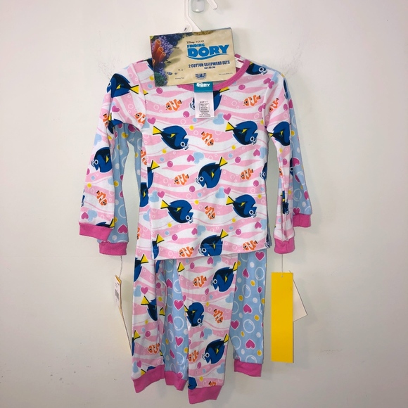 Disney | Pajamas | Disney Finding Dory 4 Piece Pajama Set | Poshmark
